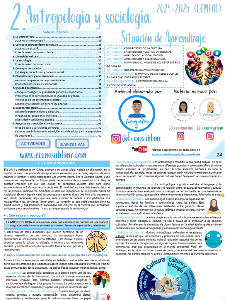 Tema 2 Fopp | PDF | Sociedad | Antropología