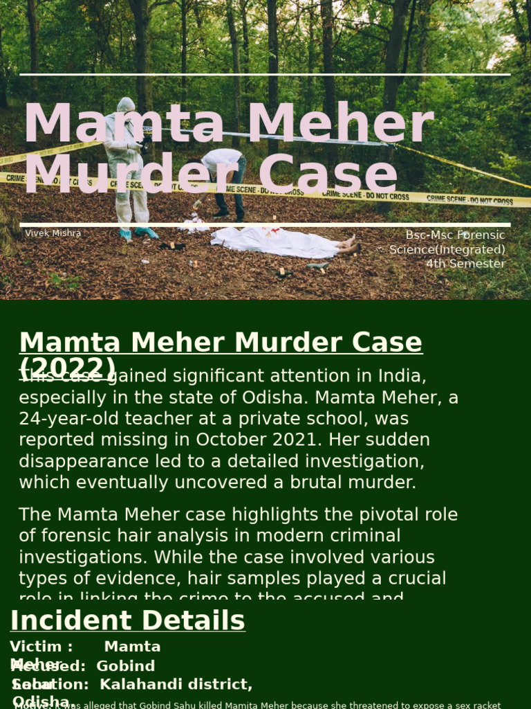 Mamta Meher Murder Case | PDF | Forensic Science | Dna Profiling