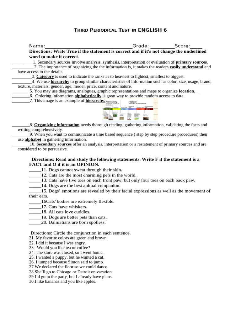 English 6 Periodical Test Questions | PDF | Information | Propaganda