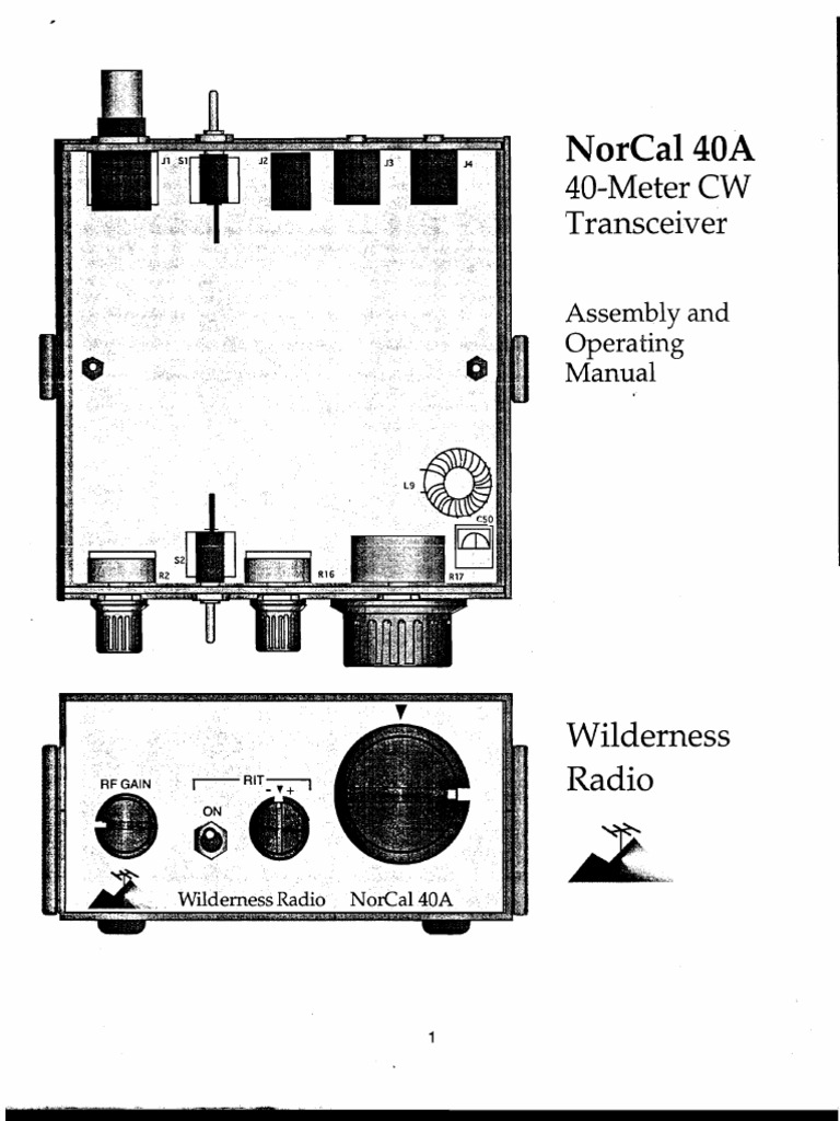 NorCal 40A 40 Meter CW Transceiver | PDF
