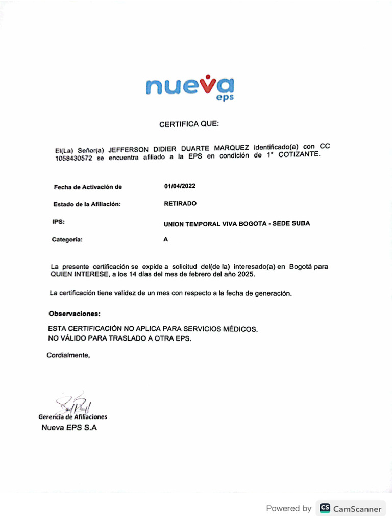 certificacion | PDF
