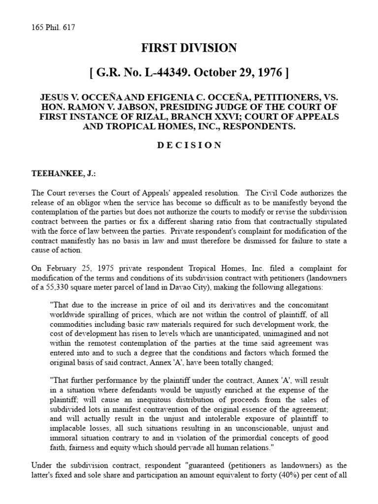 5. Occena and Occena vs. Jabson, et al., G.R. No. L-44349, October 29 ...
