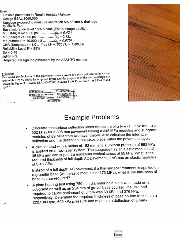 Pavement Design Examples | PDF