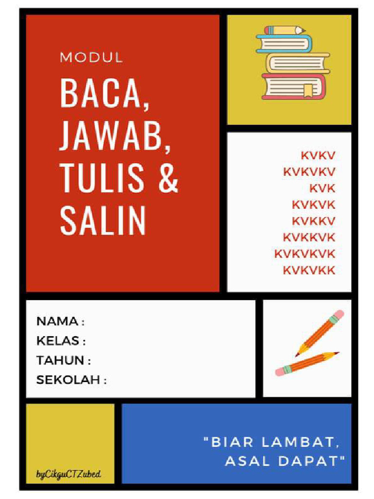 Modul Baca, Jawab, Tulis & Salin | PDF