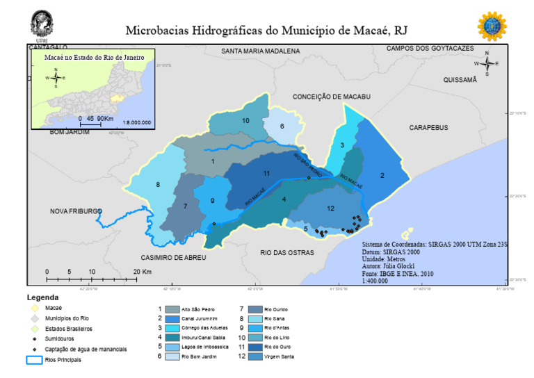 Mapa_Microbacias_Macaé 2018 | PDF | Acidentes geográficos fluviais ...