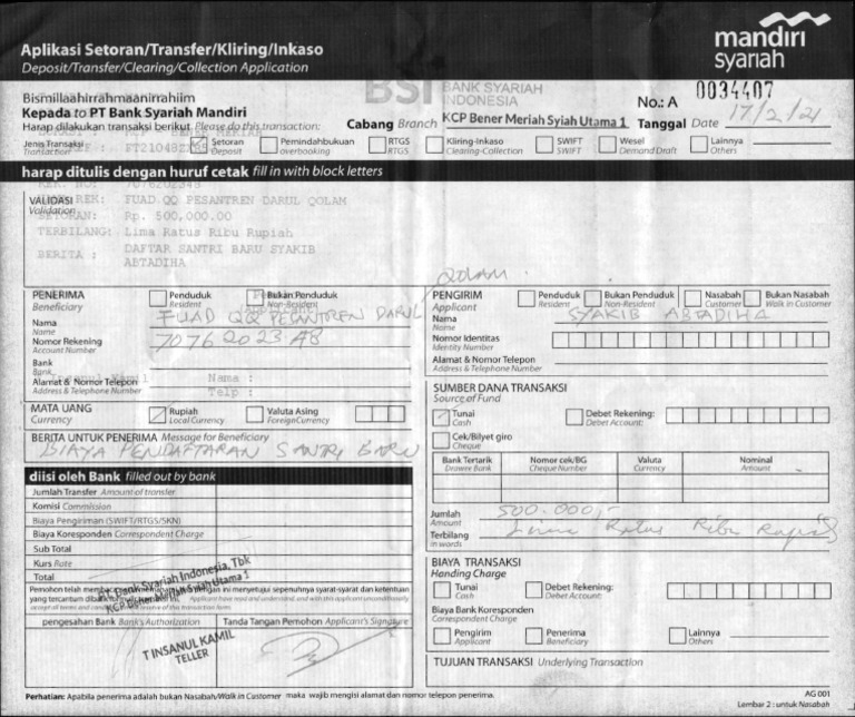 Bukti Pendaftaran_An. SYAKIB ABTADIHA | PDF