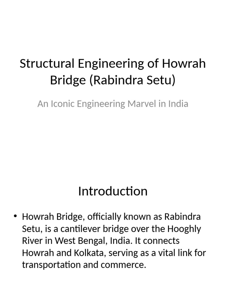 Howrah Bridge Structural Engineering | PDF | Bridge | Structural Engineering