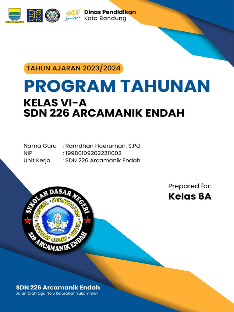Prota Kelas 6a 2023 | PDF
