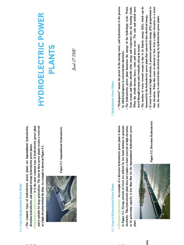 Hydroelectric Power Plants | PDF