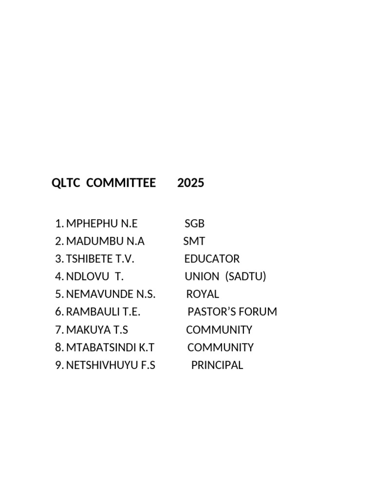 2025 QLTC and School Plans Overview | PDF