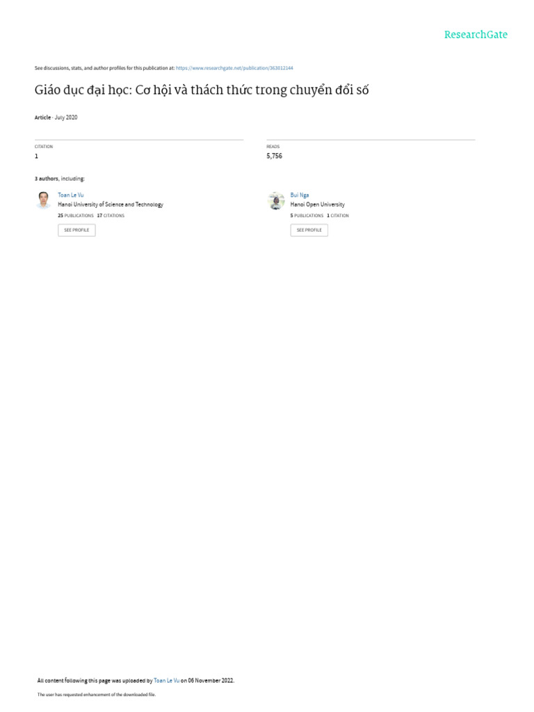 TTTT5-6 2020 GiaoducDH-thachthucvacohoi | PDF