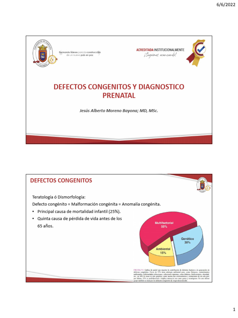 Diagnóstico Prenatal de Defectos Congénitos | PDF | Síndrome de Down ...