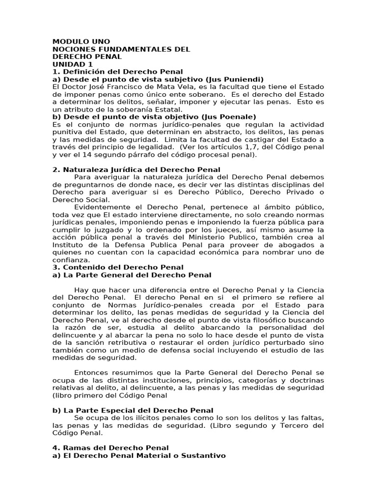 DERECHO PENAL I CUDEP | PDF | Derecho penal | Criminología