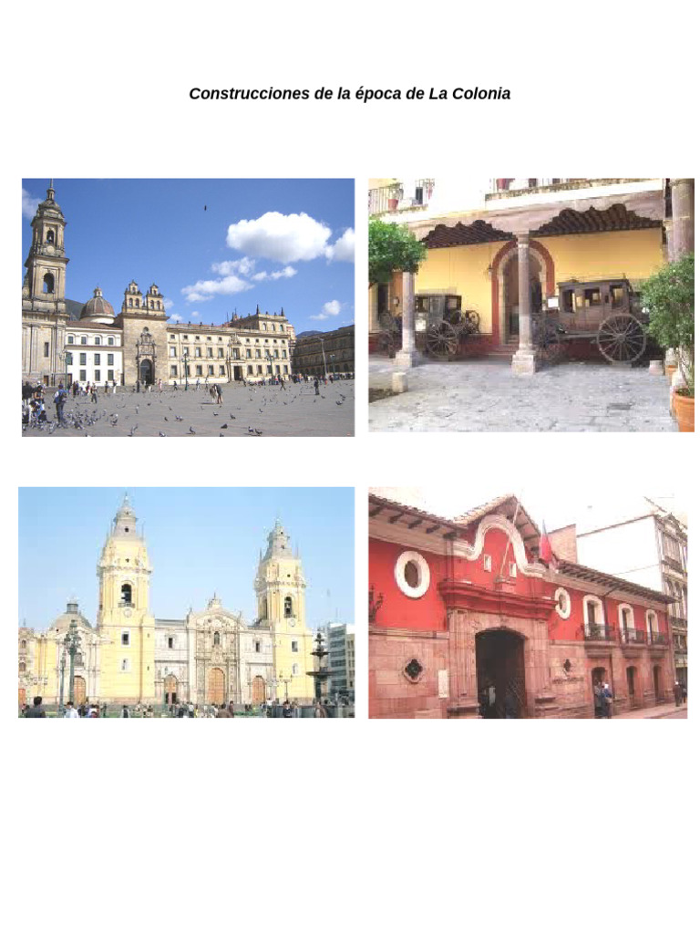 Construcciones de La Época de La Colonia | PDF