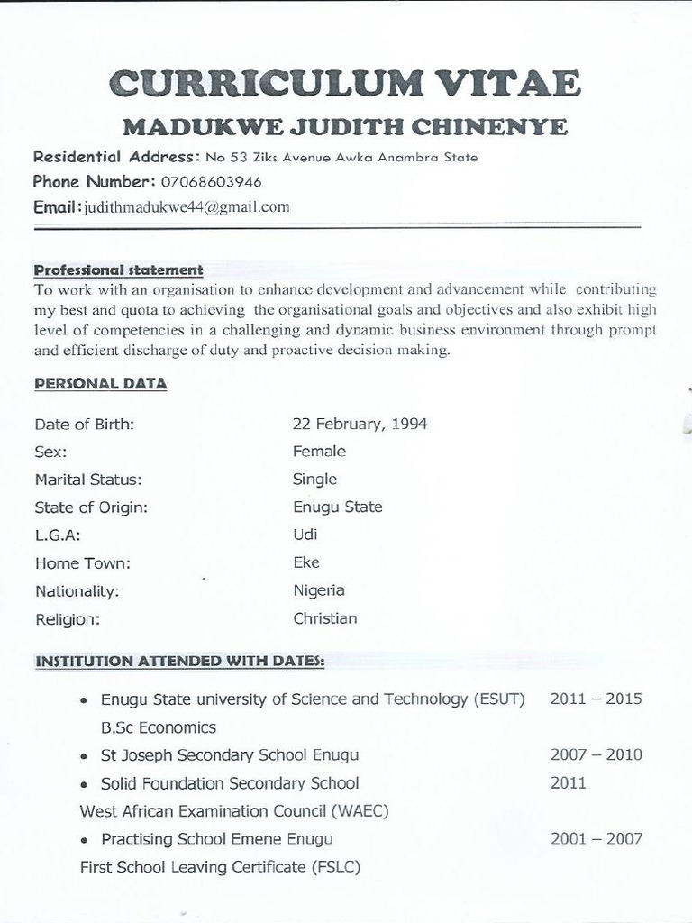 Update CV | PDF