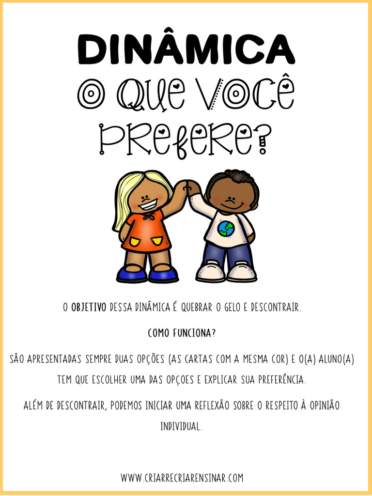 Dinâmica Quebra Gelo Imprimir | PDF