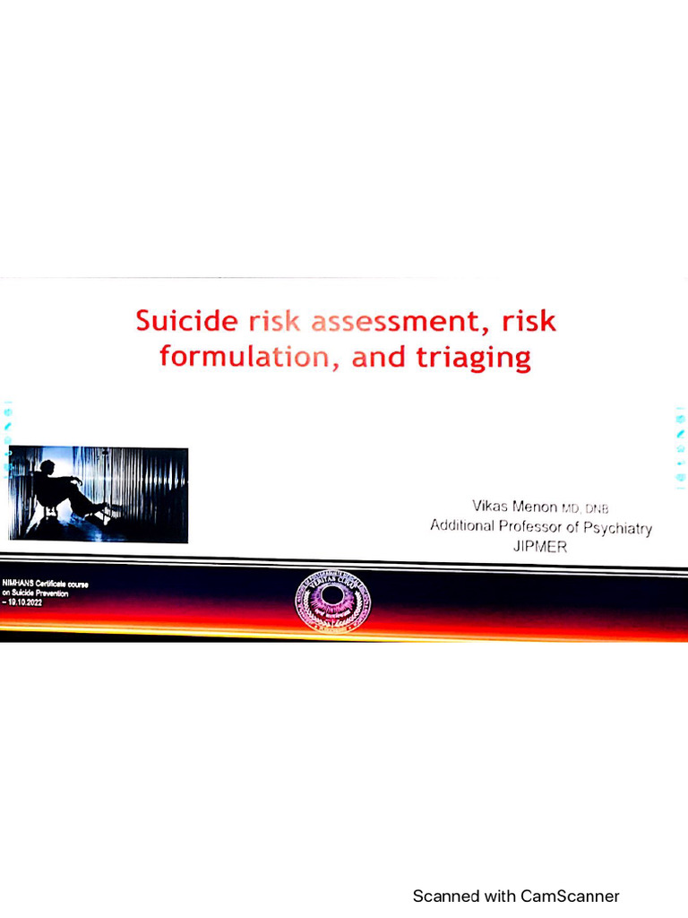 18.2 Risk Assessment,Risk Formulation_ Vikas Menon | PDF