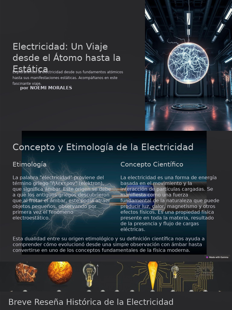 Electricidad Un Viaje Desde El Atomo Hasta La Estatica | PDF | Carga ...