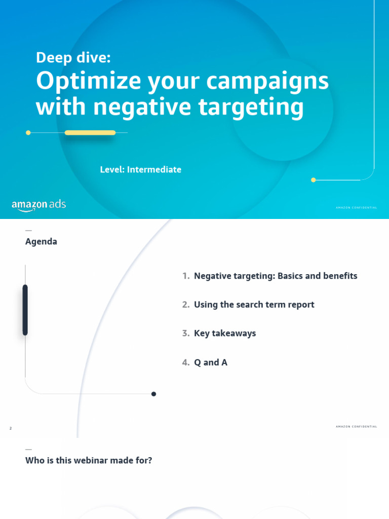 Optimizing Amazon Ads with Negative Targeting | PDF | Search Engine ...