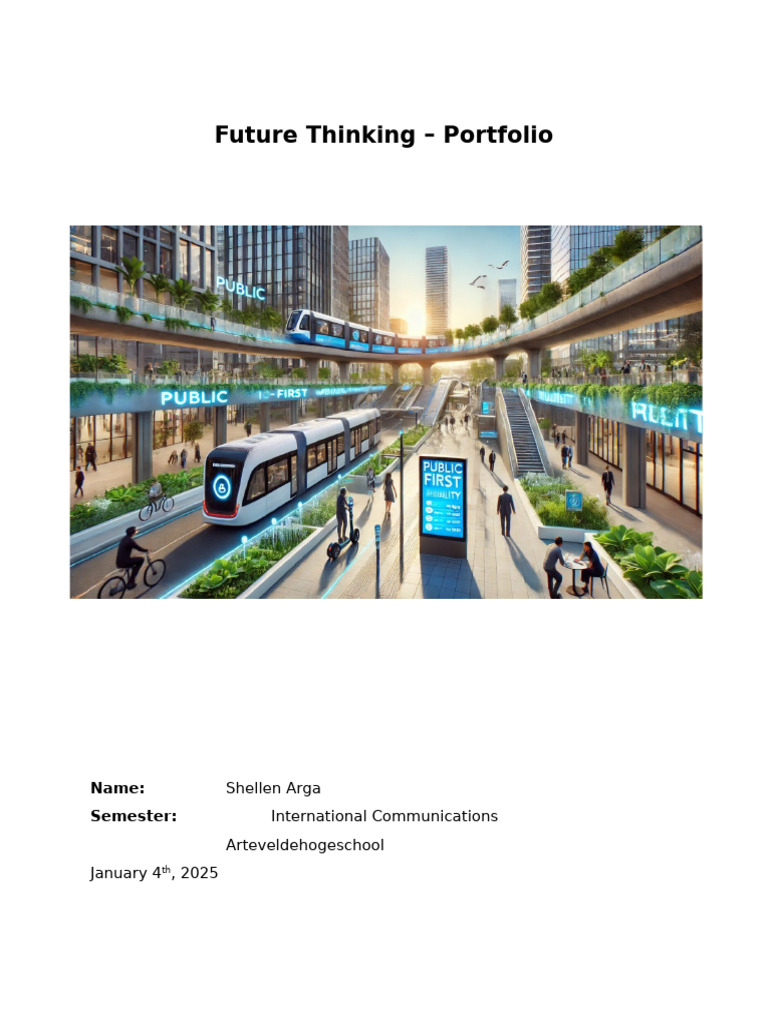 Shellen Portfolio - Future Thinking | PDF | Electric Vehicle ...
