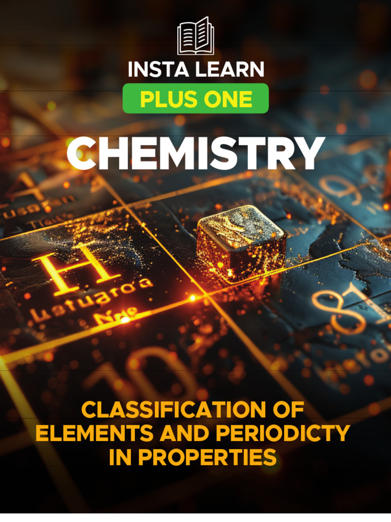 Classification of Elements in Chemistry | PDF | Periodic Table | Ion