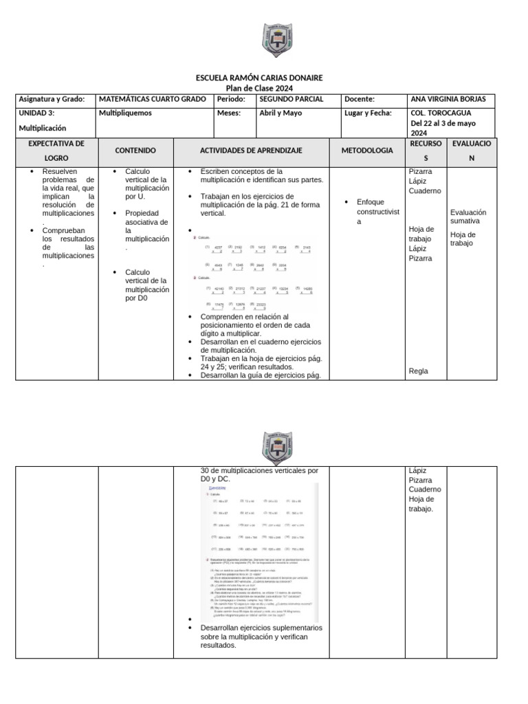 Plan Ultimo | PDF | Evaluación | Triángulo