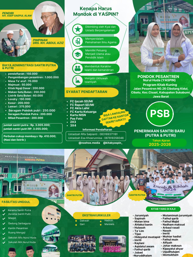 Brosur PSB Nurul HUda Yaspin Kali Ini Berhasil 1 | PDF