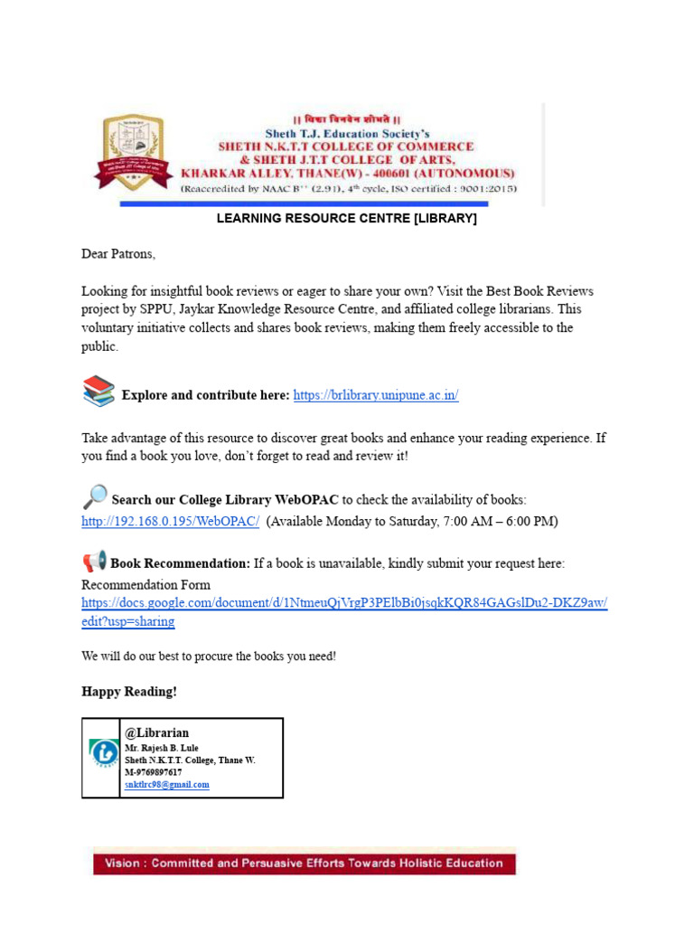 Project@Sppu Book Review Dt.16022025 | PDF