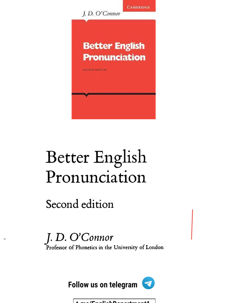 Better English Pronunciation - SBR | PDF