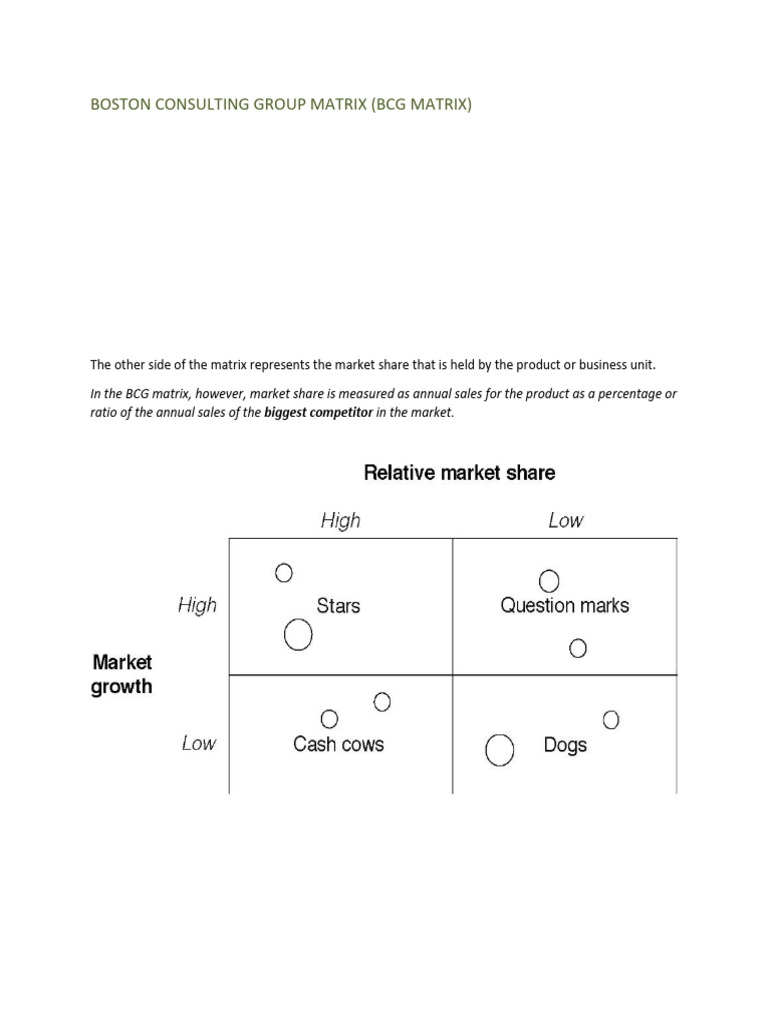 Boston Consulting Group Matrix | PDF | Swot Analysis | Economies