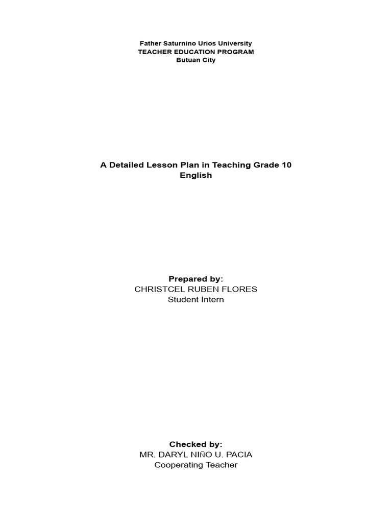 Grade 10 English Literary Approaches Lesson Plan | PDF | Feminism ...