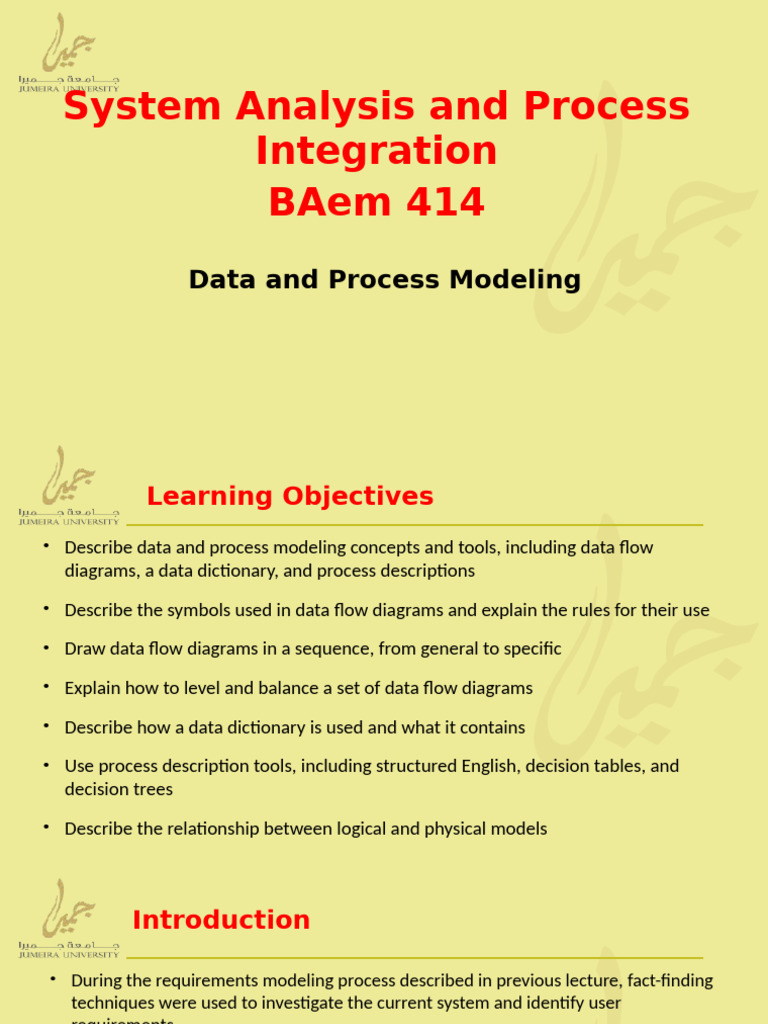 Lec 6 - Data and Process Modeling | PDF | Software Engineering | Information Science