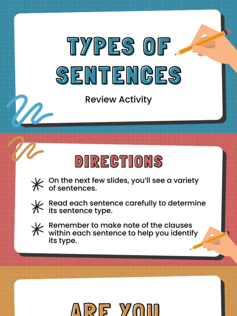 Types of Sentences Review Activity | PDF
