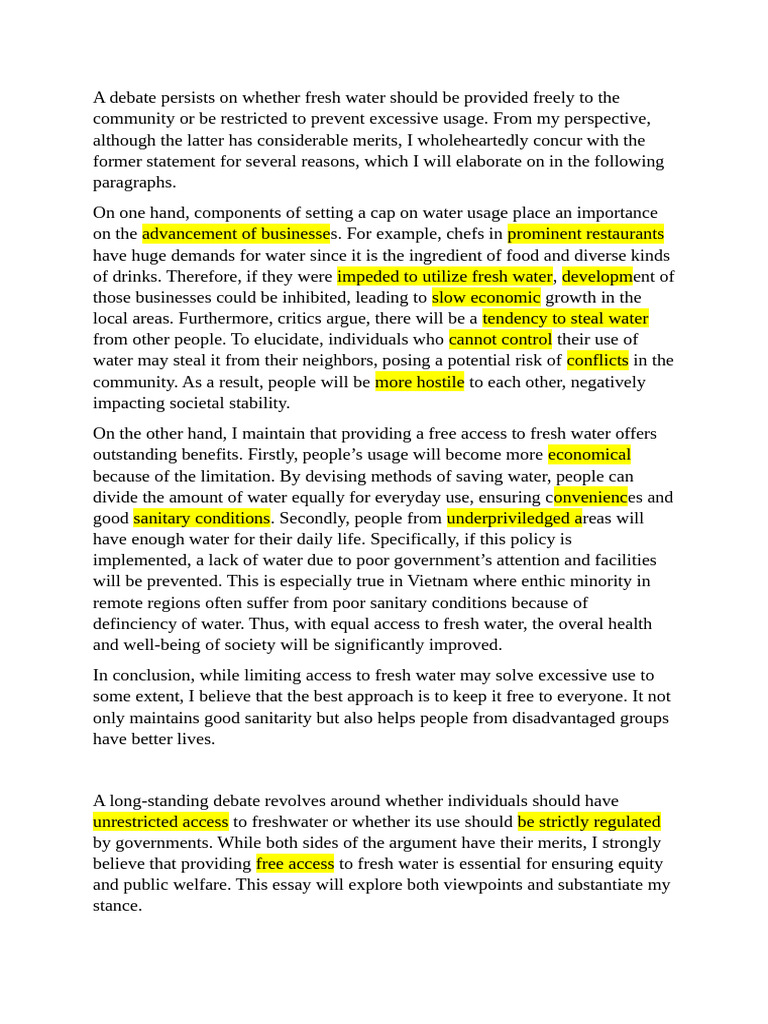 water consumption | PDF | Water | Resource Depletion