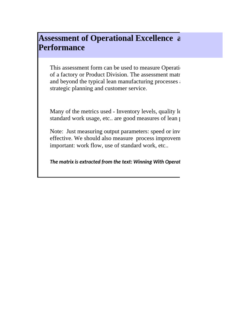 Worksheet Implementing Lean | PDF | Performance Indicator | Inventory