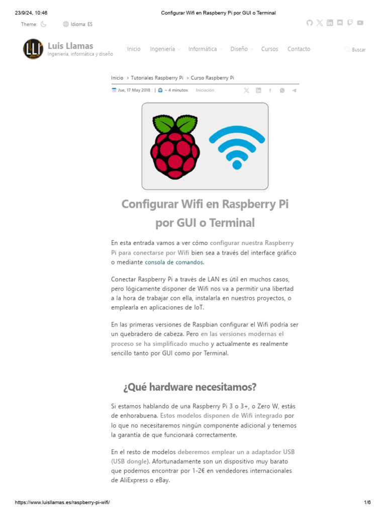 Configurar Wifi en Raspberry Pi Por GUI o Terminal | PDF | Raspberry Pi | Archivo de computadora