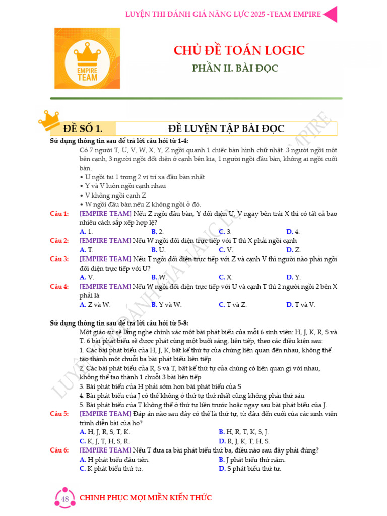 Toán Logic Phần 2 Bài Đọc PDF | PDF