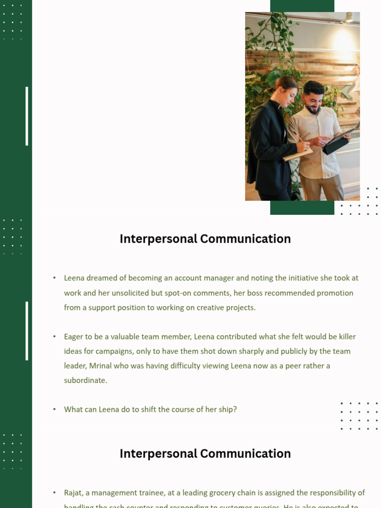 Interpersonal Communication | PDF | Communication | Nonverbal Communication
