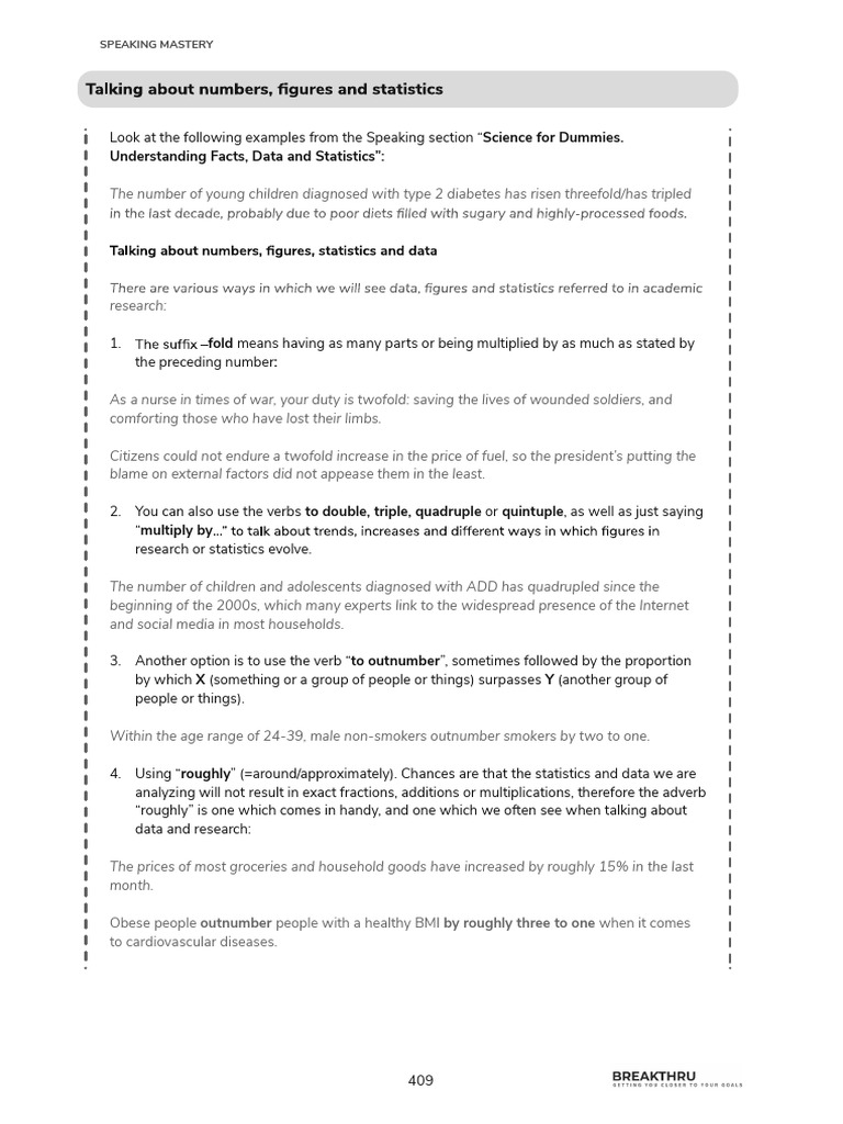 5.figures and Numbers - Speaking Mastery | PDF