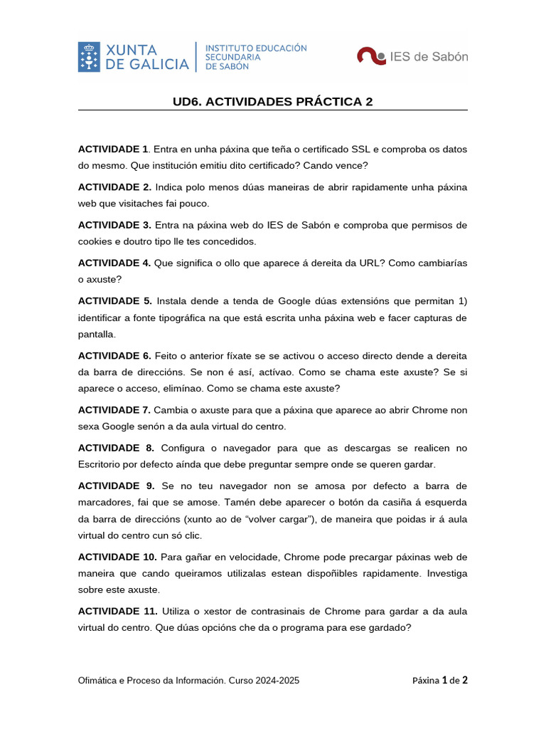 UD6. Actividades Practica 2 | PDF