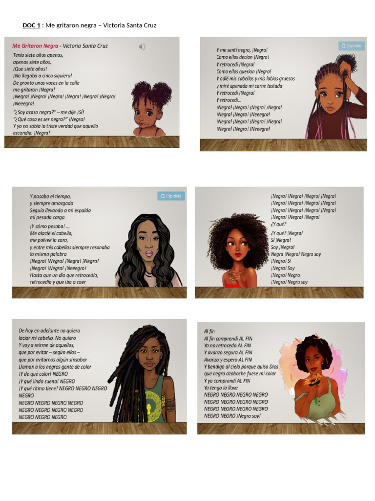 Me Gritaron Negra - Doc | PDF