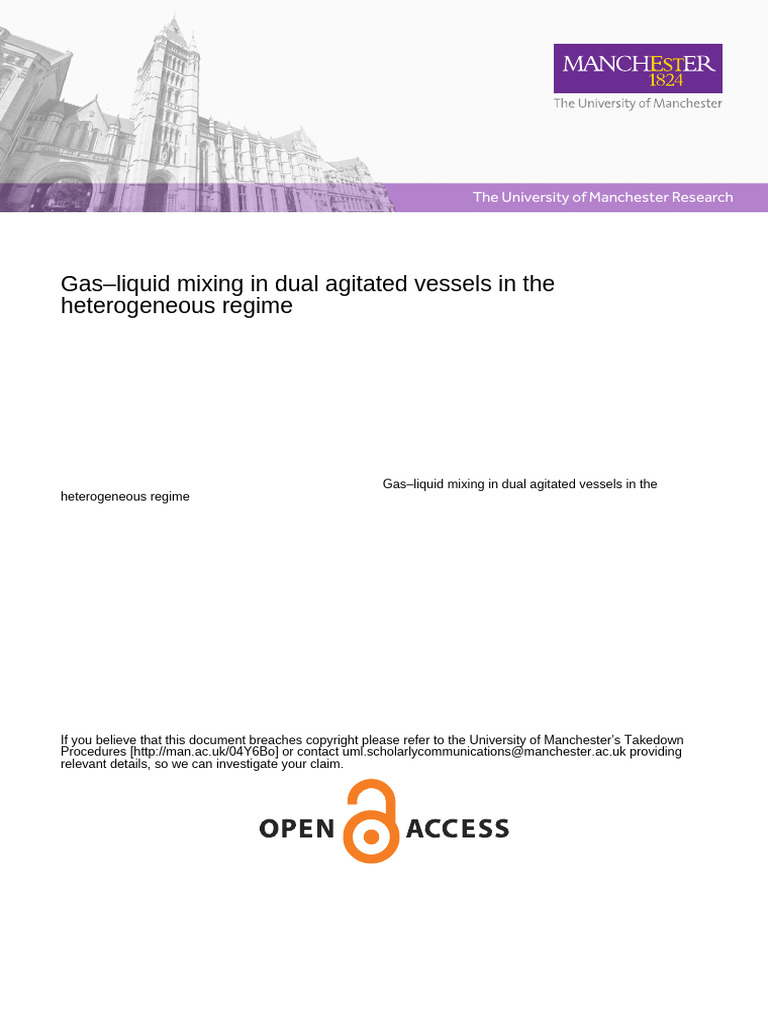 Stirred-31 Gas-Liquid Mixing in Dual Agitated Vessels in The ...