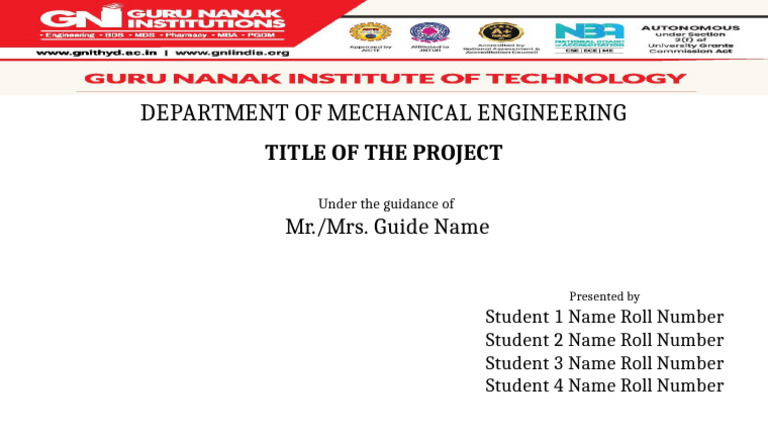 Title Page of The Major Project | PDF