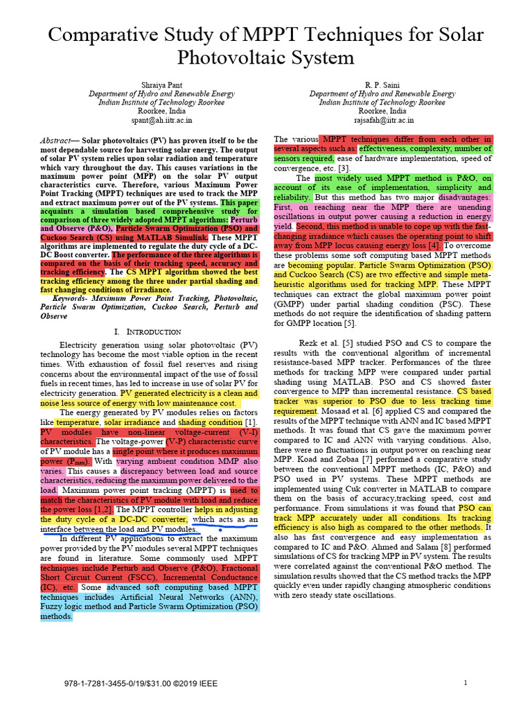Pant 2019 | PDF | Photovoltaics | Solar Panel