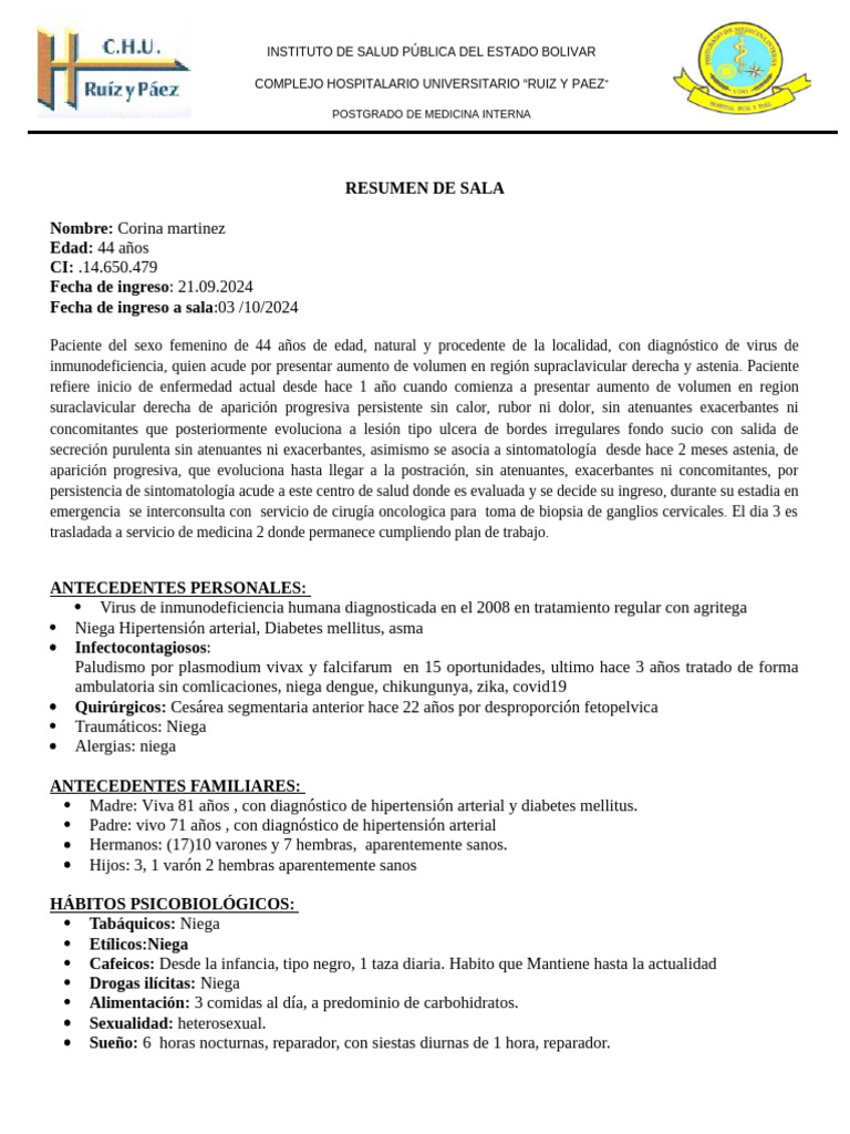 Corina 1 | PDF | Enfermedades y trastornos | Especialidades Medicas