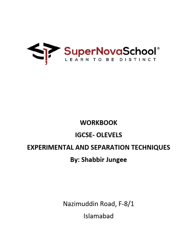 Experimental - and - Seperation - 2010-2022 Workbook Updated | PDF