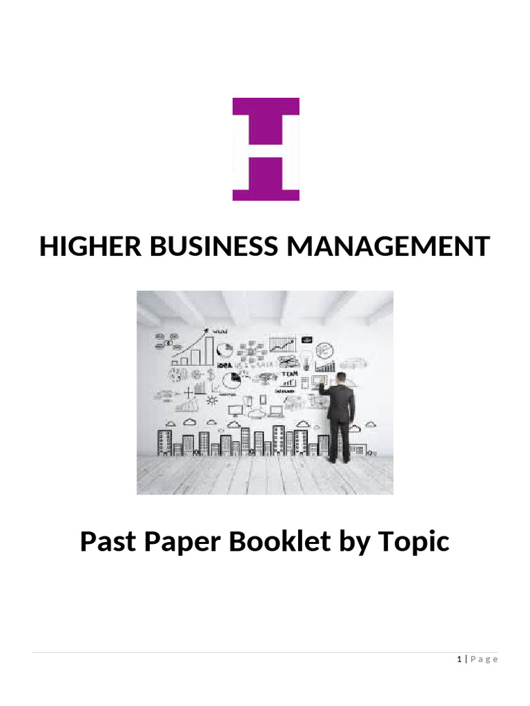 Higher Business Management Past Papers | PDF | Pricing | Marketing