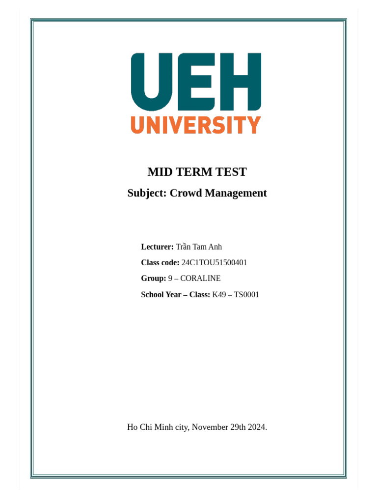 CORALINE Mid Term Test | PDF