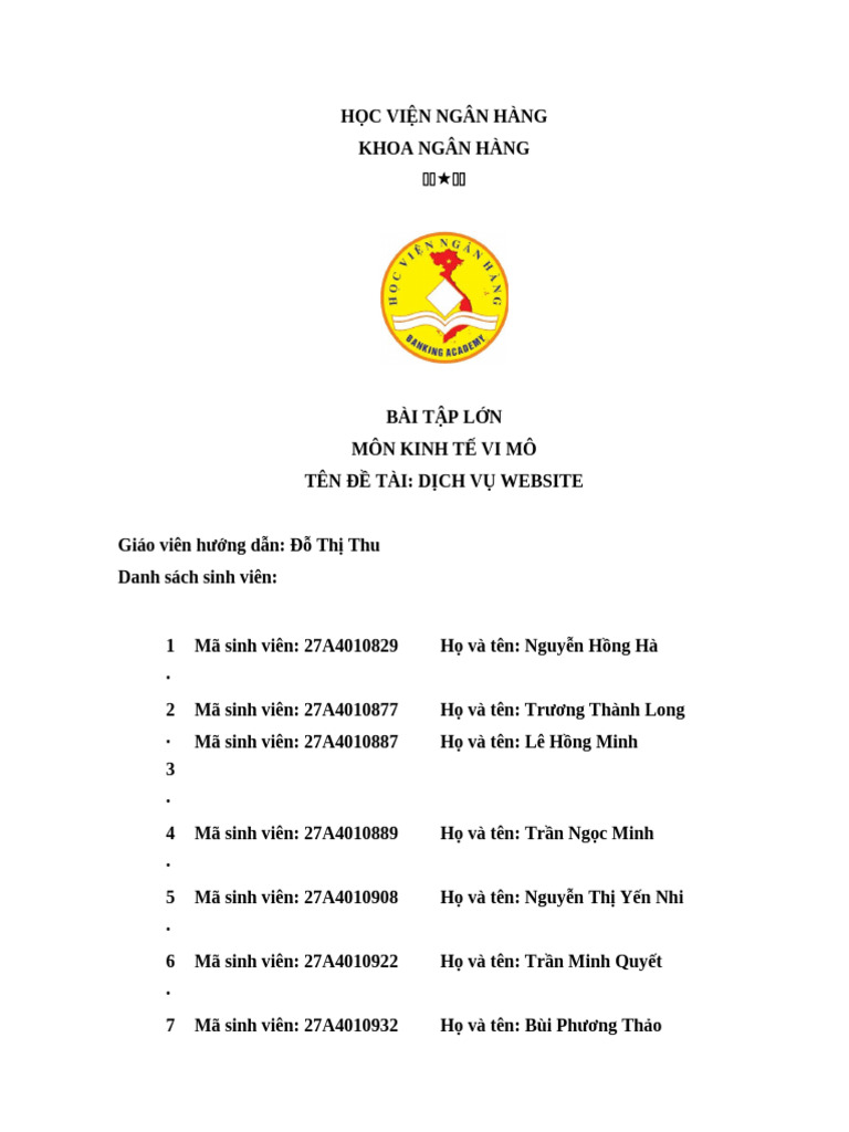 Bai Du An Kinh Te Vi Mo | PDF