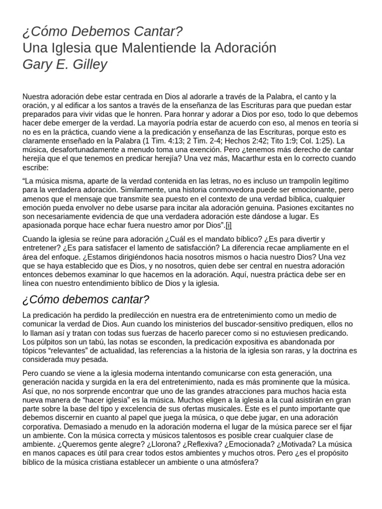 Cómo Debemos Cantar | PDF | Cristo (título) | Salmos